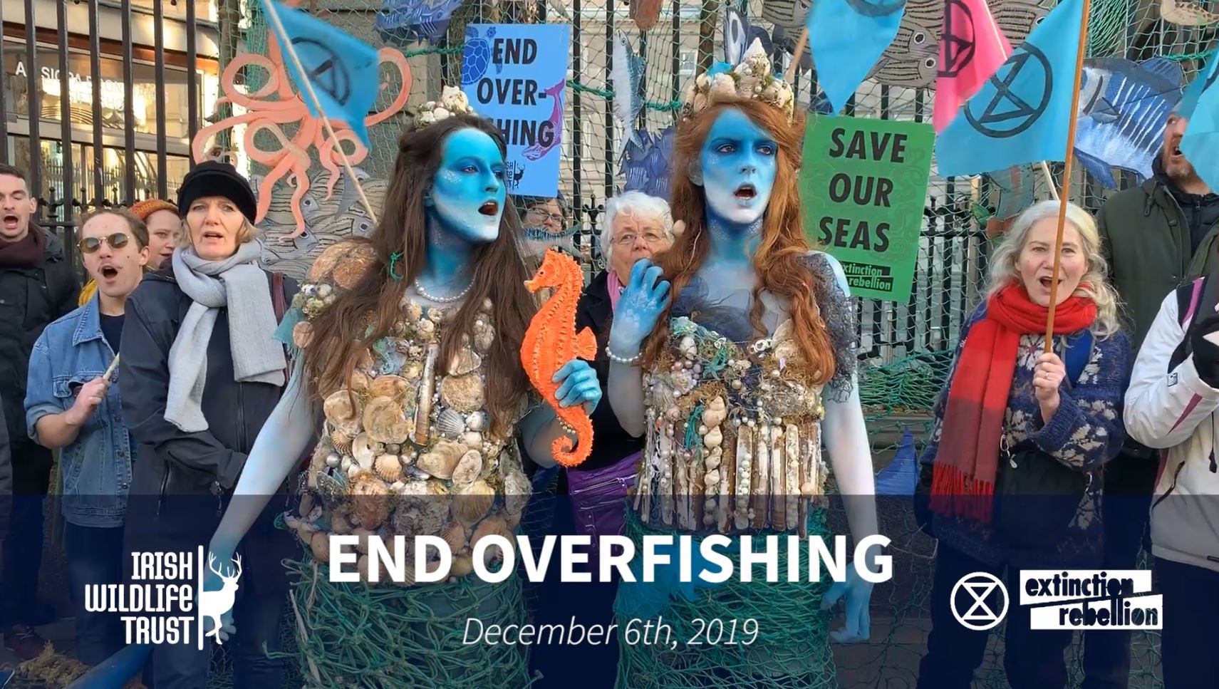 Video Report from Overfishing Protest 9th December - Irish Wildlife Trust